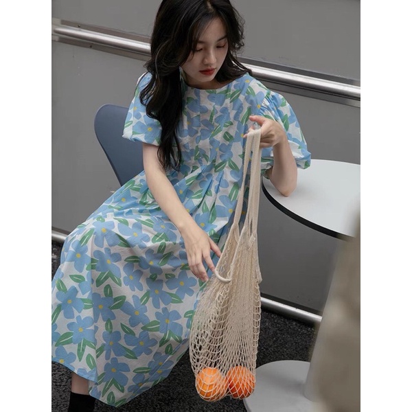 patricia house เดรสทรงเกาหลี แขนบอลลูน - pizza_outfit - ThaiPick