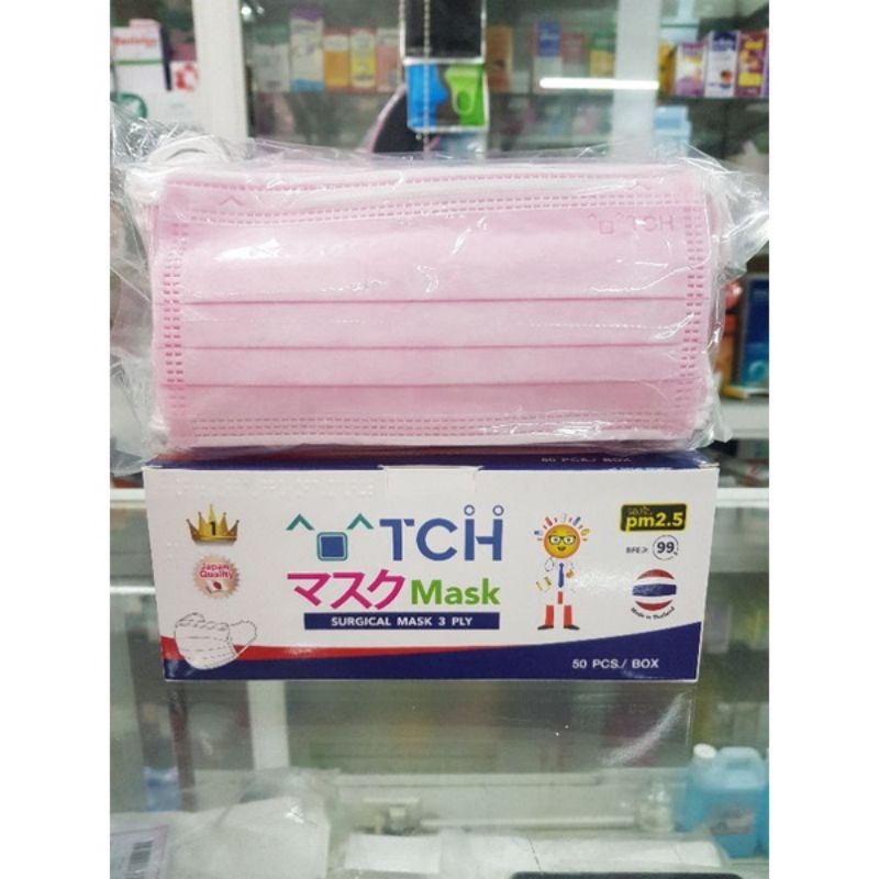 หน้ากากอนามัย TCH TLM เกรดการแพทย์ 50 ชิ้น - annyboat - ThaiPick