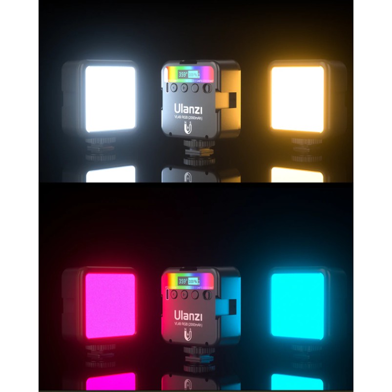 Phone Camera Fill Lamp ULANZI VL49 Mini LED Video Light Built-in ...