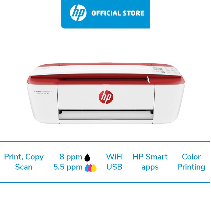 เครื่องปริ้น HP รุ่น DeskJet Ink Advantage 3777 All in One Printer ป ...
