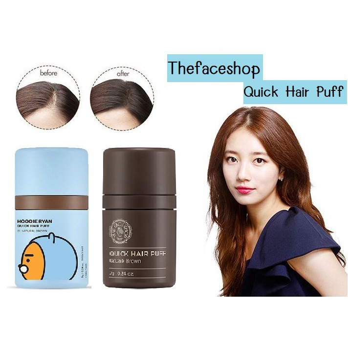 โล๊ะ Thefaceshop QUICK HAIR PUFF 7g อุปกรณ์ช่วยปิดเหม่งหรือบริเวณที่ผม ...