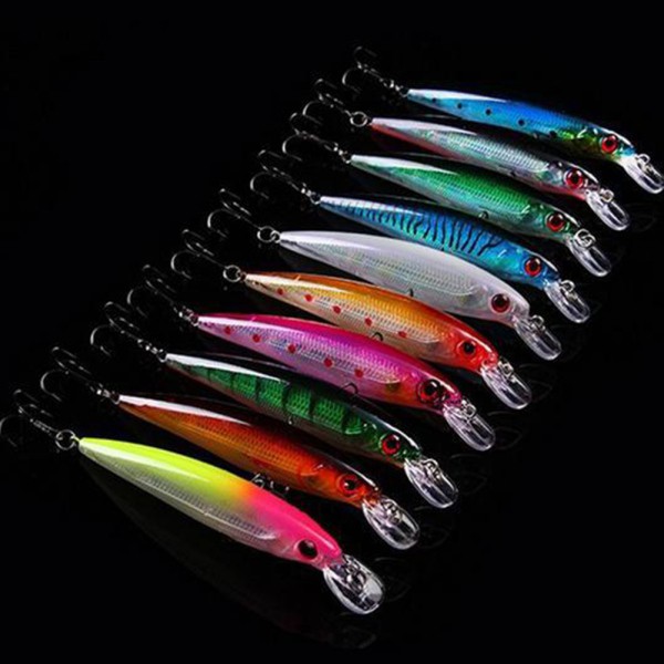 11CM/13.5G Fishing Lures Artificial Hard Baits Minnow Wobblers Crankbait 3D - meteor1.th - ThaiPick