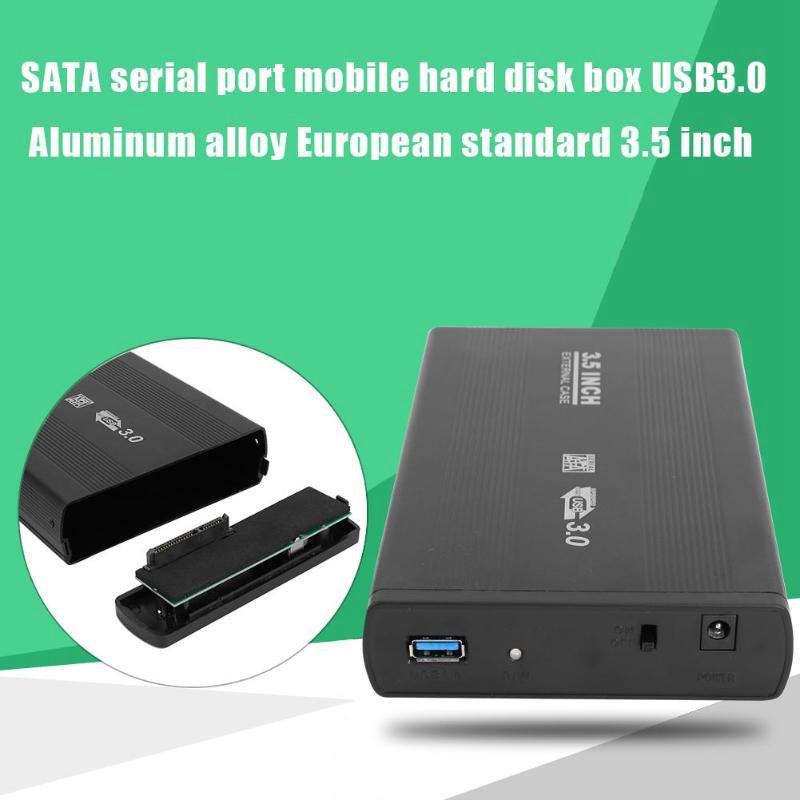 3.5 Inch SATA to USB 3.0 Hard Drive Box Aluminum Alloy HDD Case ...