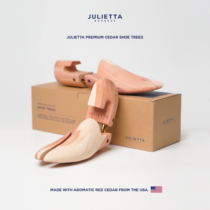 ดันทรงรองเท้า Julietta Red Cedar Premium Shoe Tree made with Aromatic ...