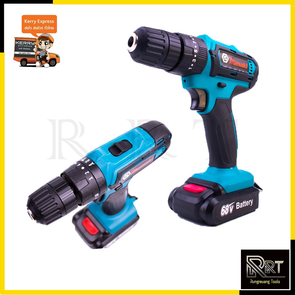 MASAKI สว่านไร้สาย 68V 3ระบบ เจาะกระแทกได้ - theoneseed - ThaiPick