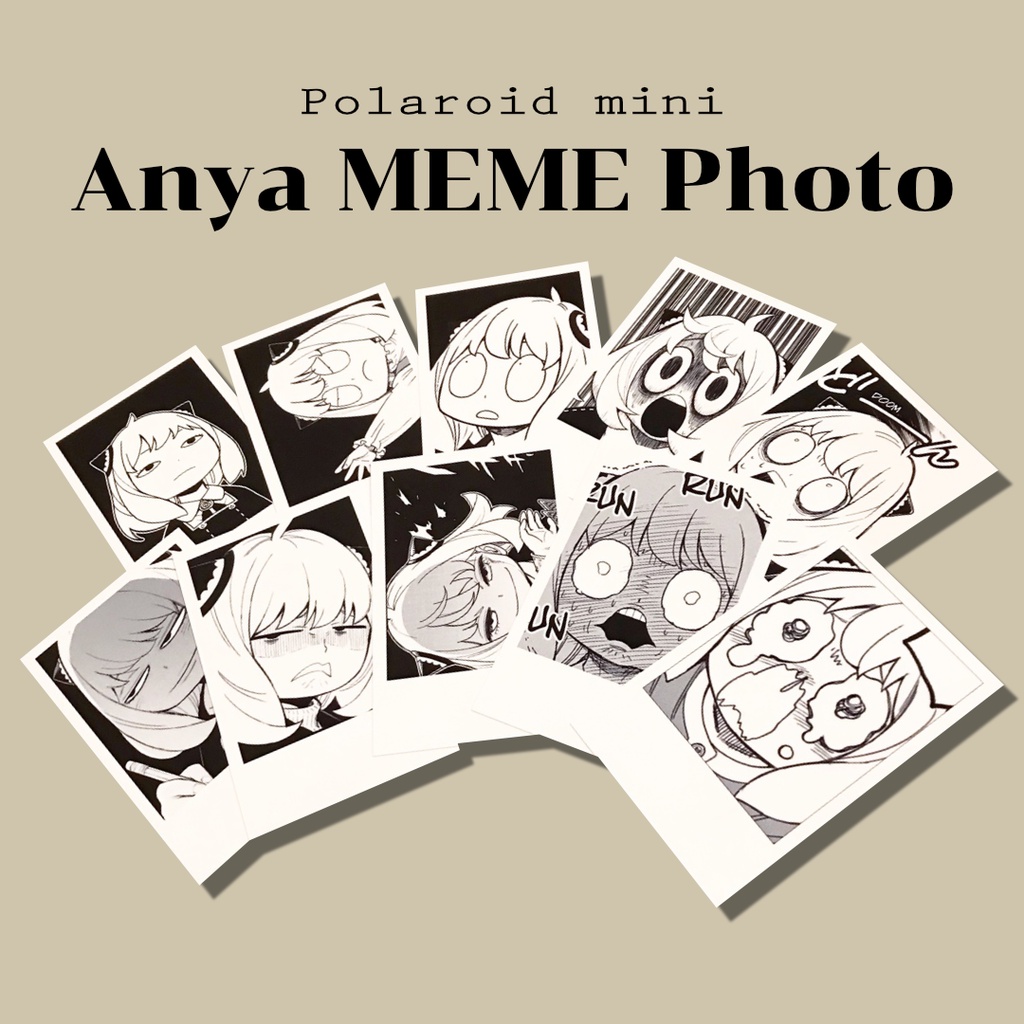 โพลาลอยด์ มินิ มีมอาเนีย Anya MEME Photo Polaroid mini SPYxFAMILY ...