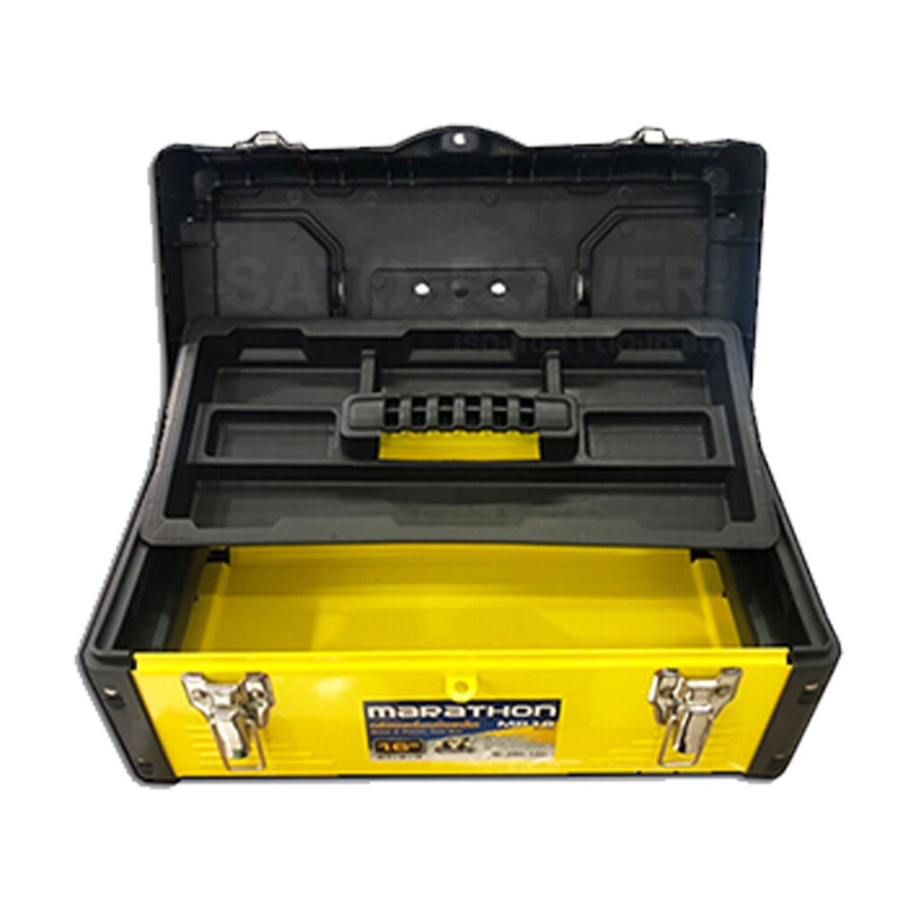 Marathon กล่องเครื่องมือเหล็ก Metal Plastic Tool Box MP16 Power box 16 ...