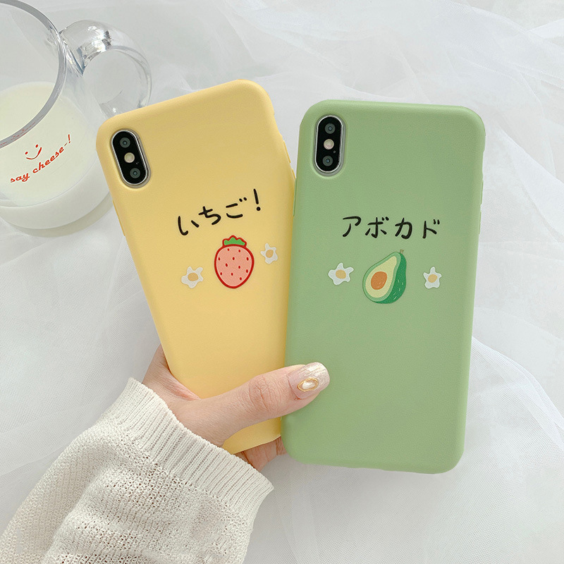 iooik Japanese lovely fruit 8plus Apple XS Max case XR female iPhone ...