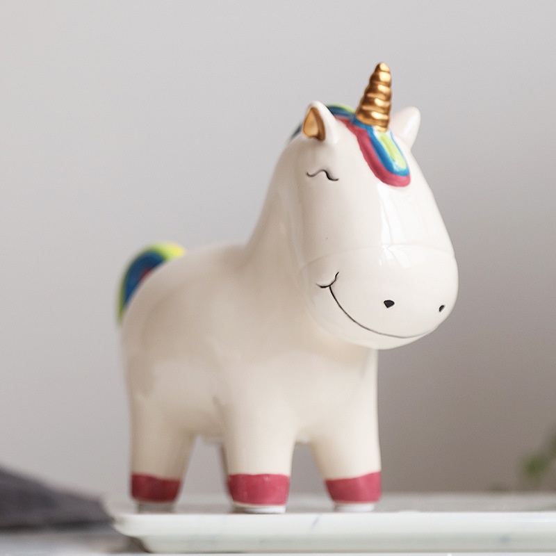 กระปุกออมสินKids iggy Bank Cute Unicorn Money Boxes Home Decoration ...