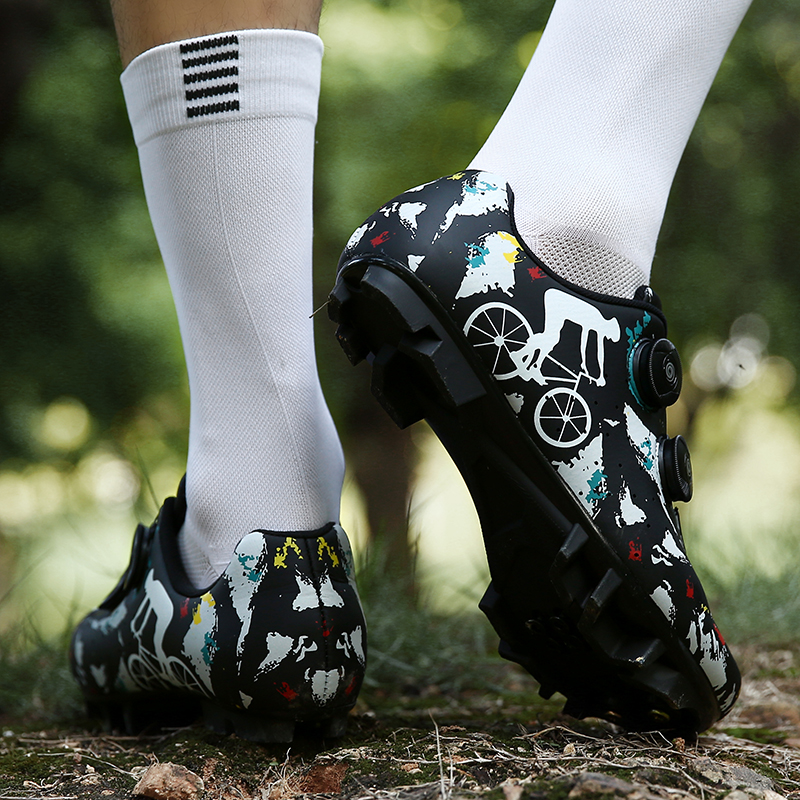 HK Cycling shoes mountain bike non lock shoes men's and women's cross ...