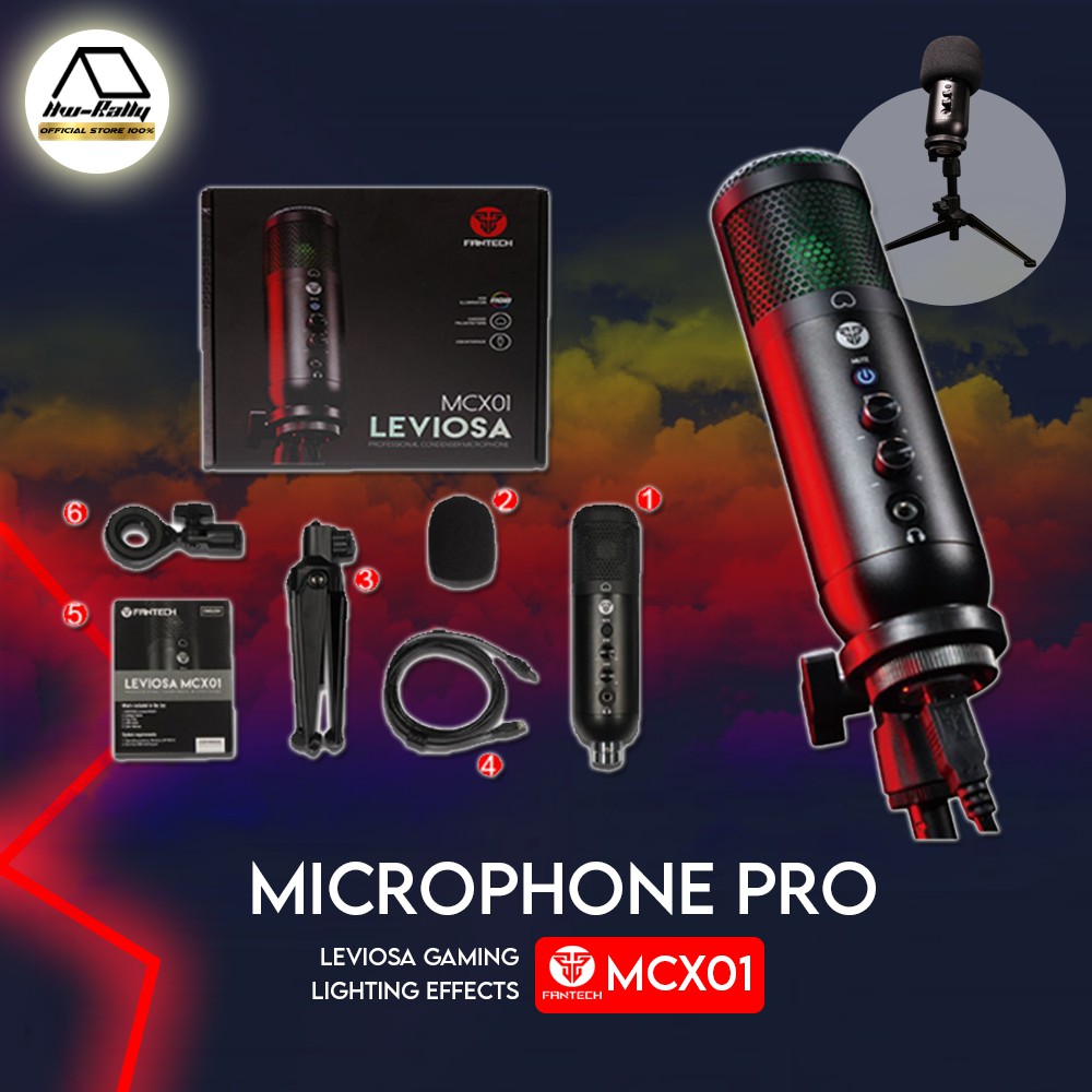 FANTECH Leviosa Microphone MCX01 ไมค์ Professional Microphone RGB ...