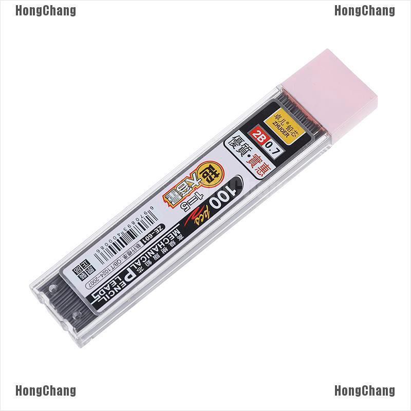 LHGC 100Pcs graphite lead 2b mechanical pencil refill automatic replace ...