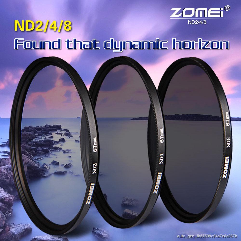 Zomei Neutral Density camera ND filter set kit 52mm 58mm 62mm 67mm 77mm 82mm ND2 ND4 ND8 for SLR ...