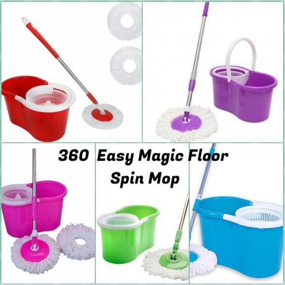 Microfiber 360 Spin Map Bunket Floor Cleaning (Magic Spin Map ...