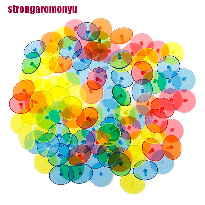 ( N979 ) เครื่องหมายตําแหน่งลูกกอล์ฟพลาสติกหลากสี 100 ชิ้น ...