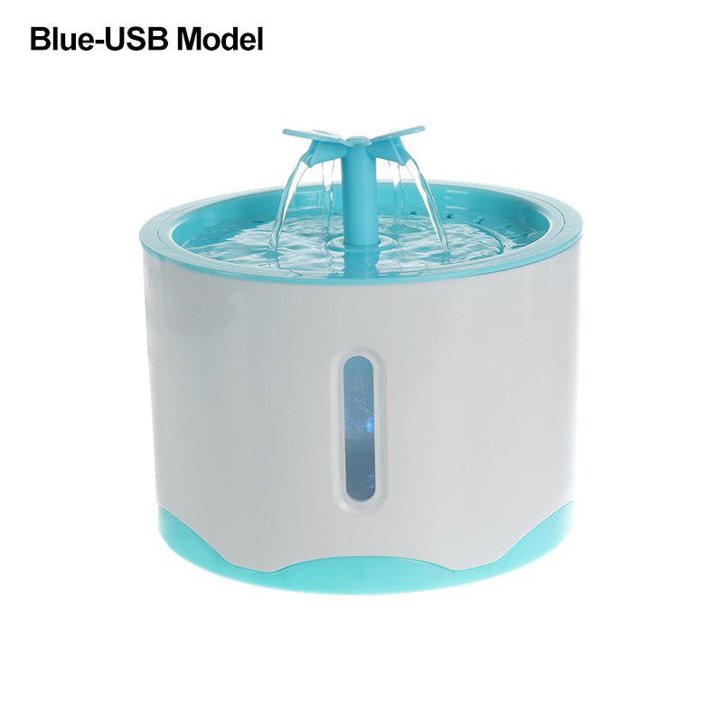 2600Ml สัตว์เลี้ยงไฟฟ้าน้ำตกเทียม W LED ไฟกลางคืนอัตโนมัติเครื่องจ่ายน้ำสำหรับแมวสุนัขสัตว์ ...