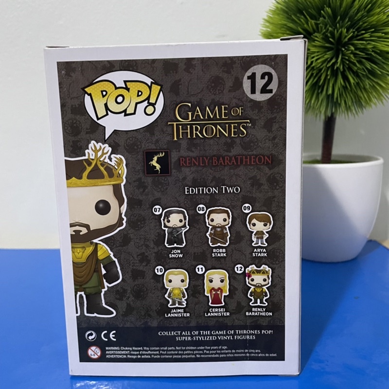 Funko Pop Renly Baratheon Game of Thrones 12 - nictaweesak - ThaiPick
