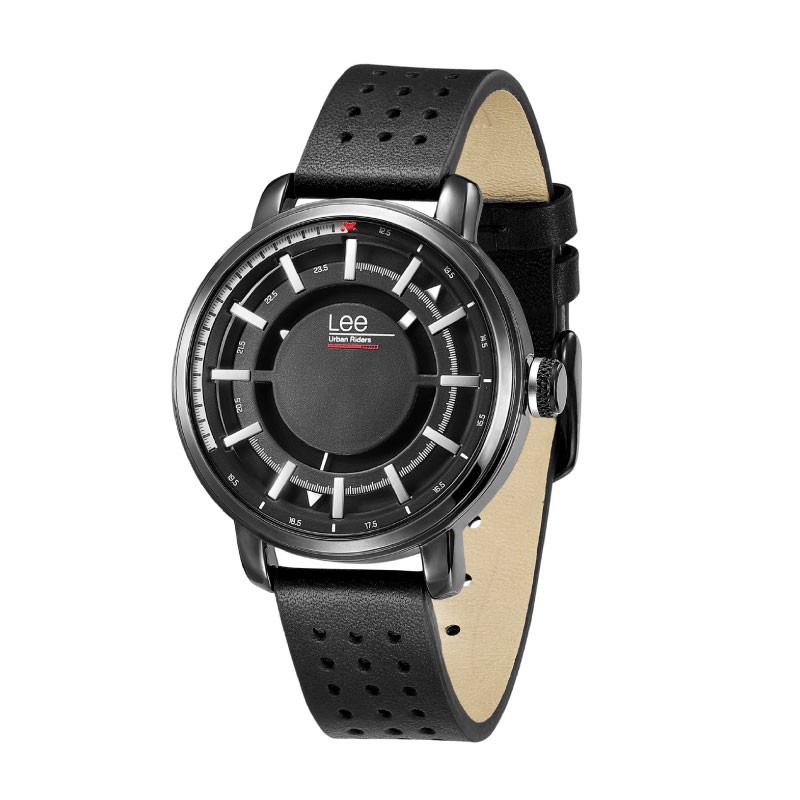 Lee นาฬิกาข้อมือ Metropolitan LEF-F164ABL1-1S แบรนด์แท้ USA สายหนังสีดำ ...