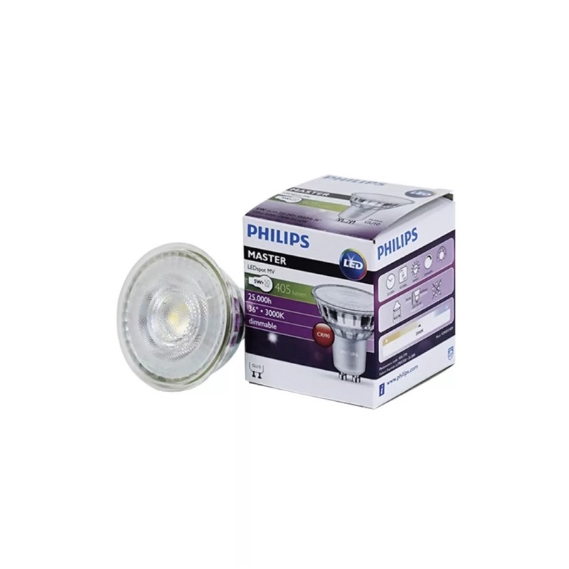 ลดล้ทงสต๊อก หลอดไฟฟิลิปส์ Philips Master Led 5 50w Gu10 2700k 36d
