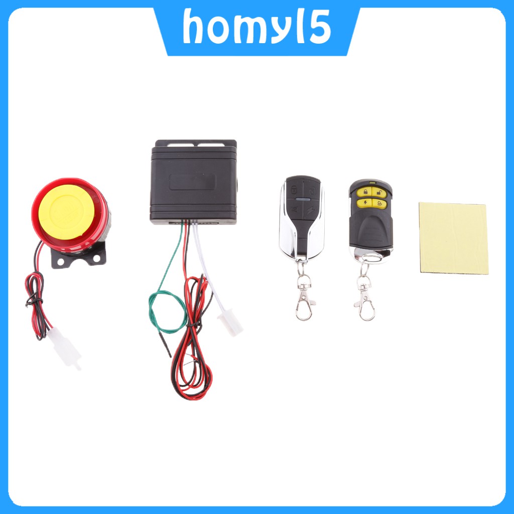 【Home Store】 12V Motorcycle Anti-theft Alarm Security System Remote ...