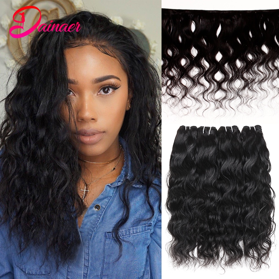 Natural Wave Human Hair Bundles 134 PCS Can Be Dyed Indian Virgin Human ...