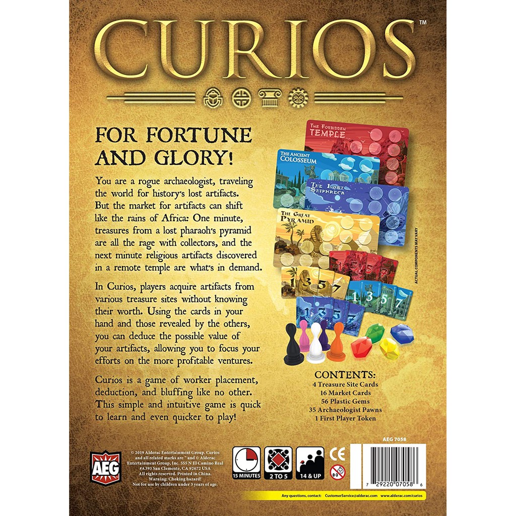 ของแท้ Curios Board Game - dicecup.boardgame - ThaiPick