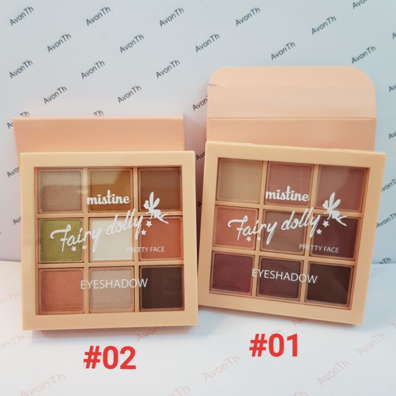 Mistine Fairy Dolly Pretty Fae Eyeshadow 1 ตลับมี 9 สีสัน และมี 2 เฉดสี ...