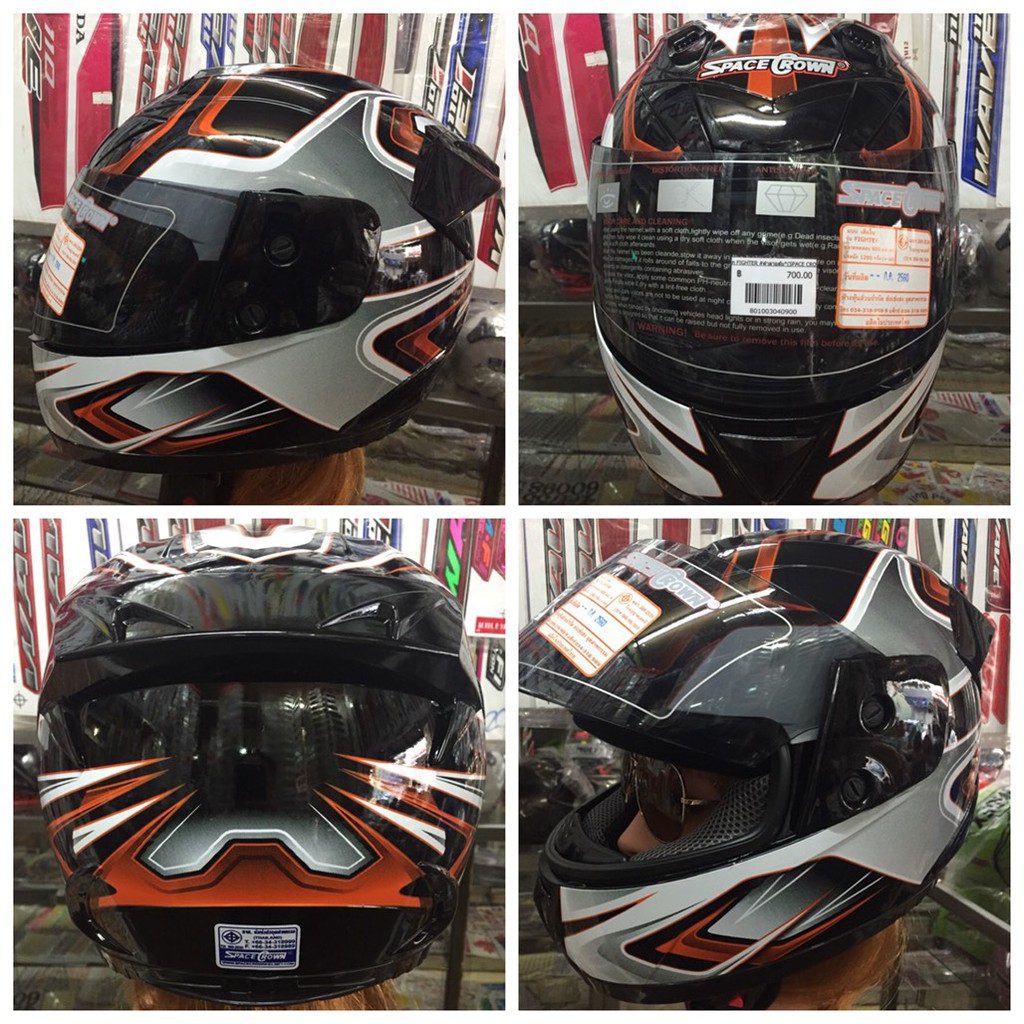 หมวกกันน็อค Space Crown รุ่น Fighter ลายFT19 ถึง FT27 - zgd9nyp6l9 ...