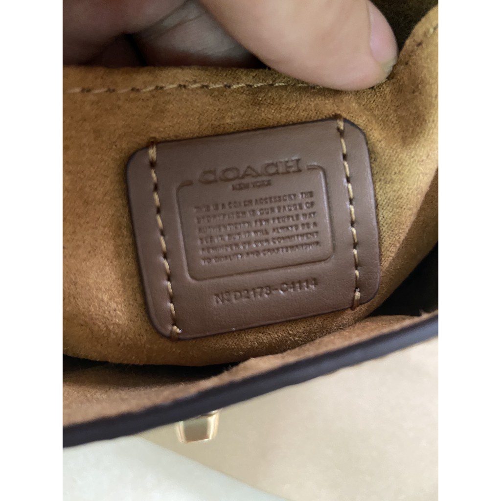 Coach C4114 Karlee Messenger Leather Peanut Women's Handbag Sling Bag XjYG | Shopee Thailand