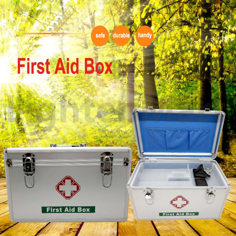ชุดปฐมพยาบาล：First aid kit Medical Box Emty first aid kit box aluminum ...