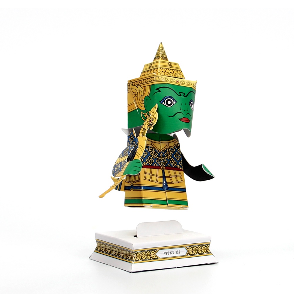 POSTCARDCUBE โปสการ์ดหุ่นกระดาษ ชุดพระราม PRA-RAM - postcardcube - ThaiPick