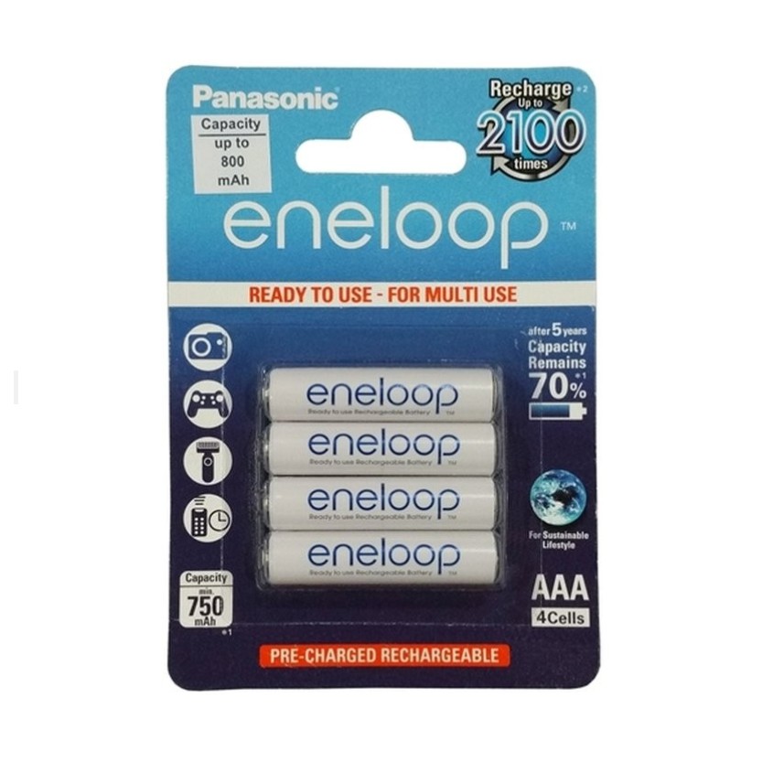 Eneloop ถ่านชาร์จ Eneloop AAA (4 ก้อน) | Shopee Thailand
