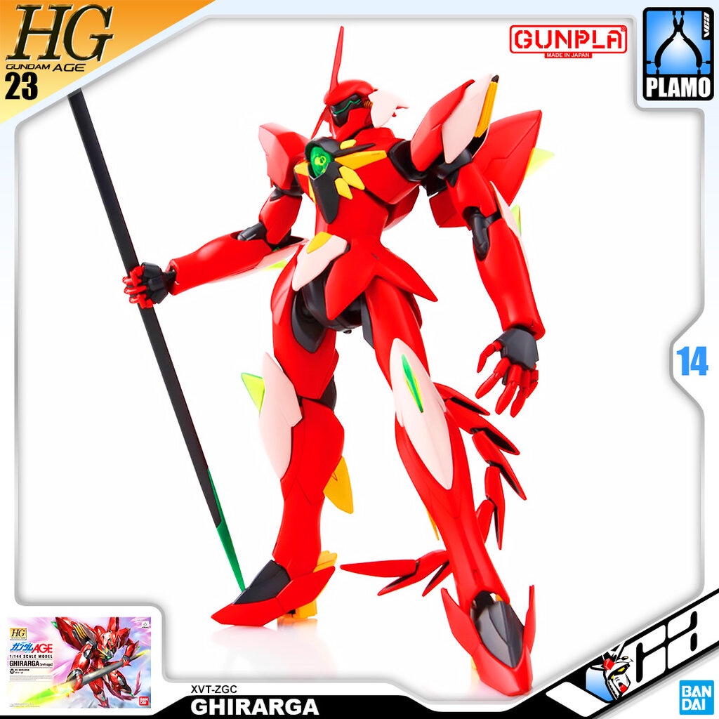 ⭐️ BANDAI GUNPLA HIGH GRADE AGE HGGA HG 1/144 GHIRARGA ประกอบ หุ่นยนต์ ...