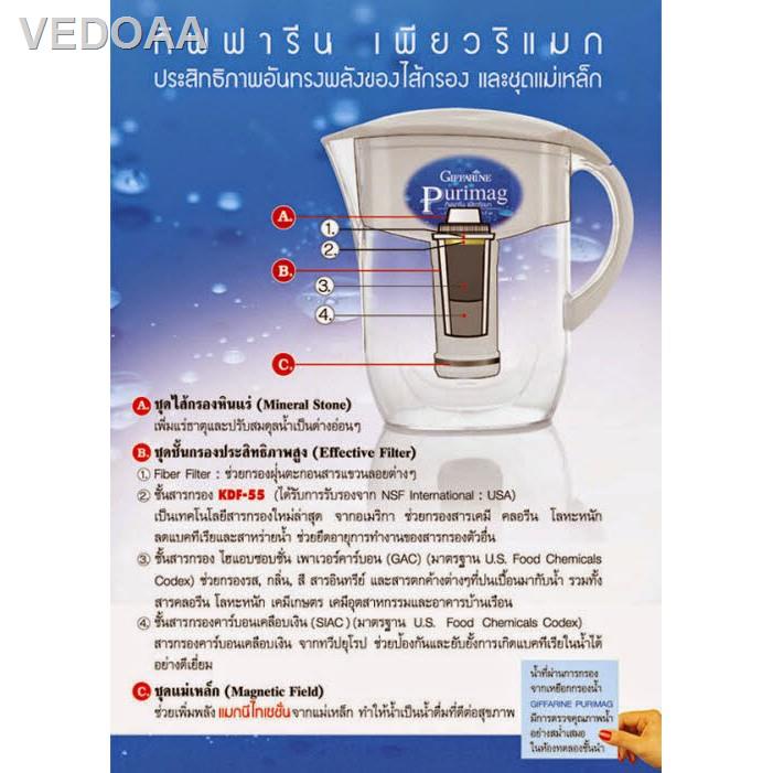 2021 ทันสมัยที่สุดส่งฟรีมีโปร กิฟฟารีน เหยือกกรองน้ำแร่ เพียวริแมก Giffarine Purimag - _vgbav ...