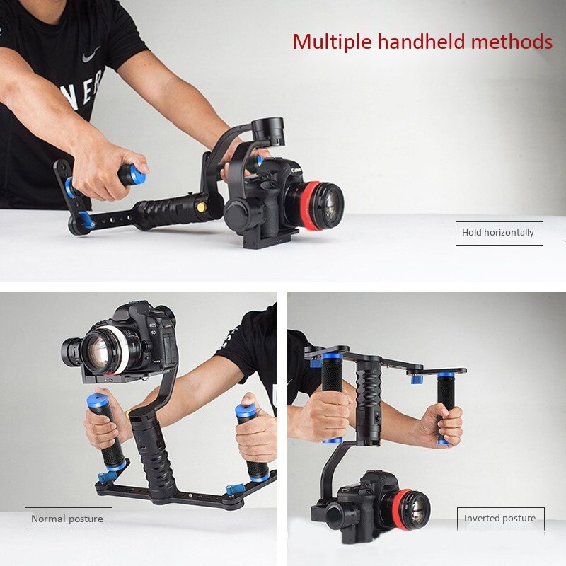 Dual Handle Grip Camera Stabilizer Three-Axis Gimbal Photography ...
