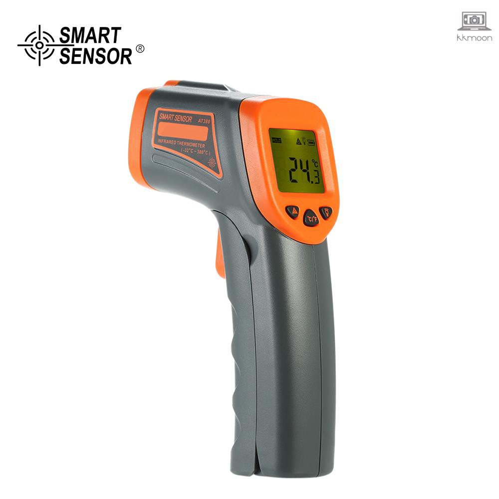 SMART SENSOR -32～380℃ 12:1 Portable Handheld Digital Non-contact IR ...