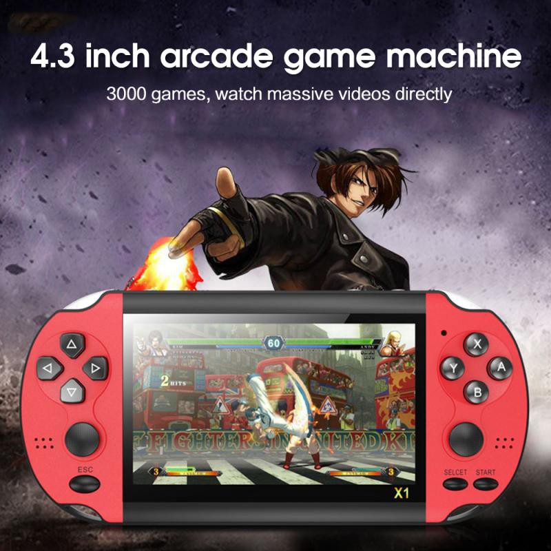 เกมคอนโซล：New X1 LUS Handheld Game Console Builtin 1000+Classic Games ...