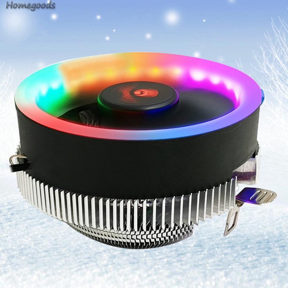 Practical COOLMOON Q2 RGB LED CPU Computer PC Chassis CPU Fan Heat Sink ...