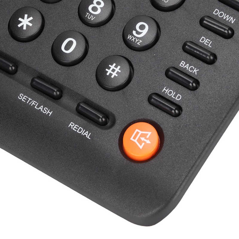 Corded Landline Telephone Desktop Corded Telephone Mute Function 16 Bit LCD Display for Hotel ...