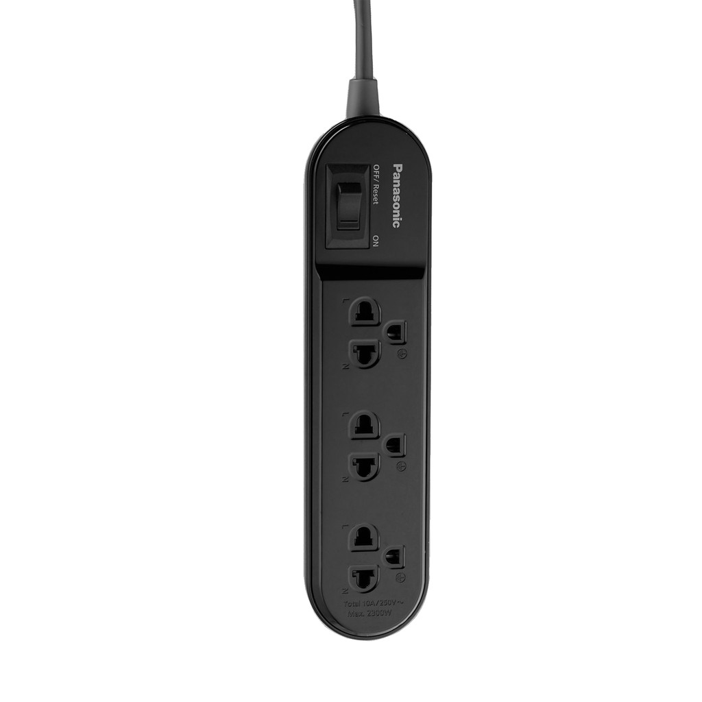 ปลั๊กไฟ Panasonic รุ่น POWER STRIP PANASONIC 3 SOCKETS 3M รับประกัน ...