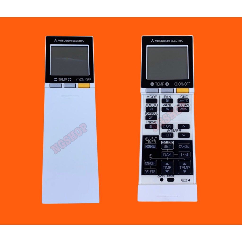 รีโมทแอร์มิตซูบิชิ Mitsubishi Electric รุ่นขอบจอสีเงิน รีโมทแอร์มิตซู ...
