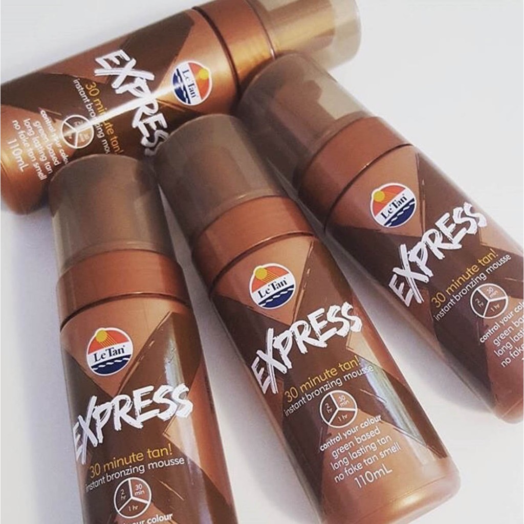 LETAN EXPRESS TAN FOAMING MOUSSE 110ML (สูตรเร่งด่วน) ครีมโลชั่นผิวแทน ...