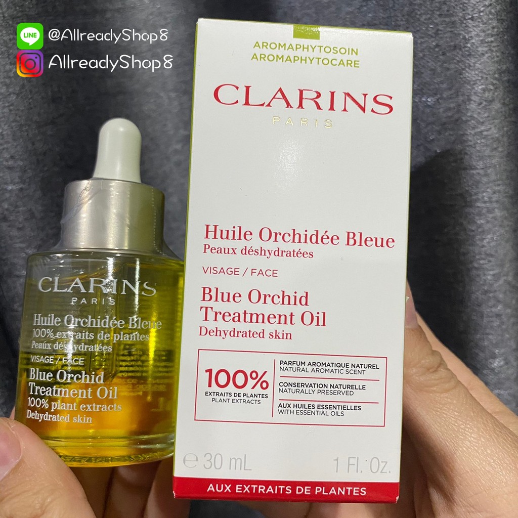 ( INBOX new package ผลิต 052562 ) Clarins Blue orchid Face Treatment ...