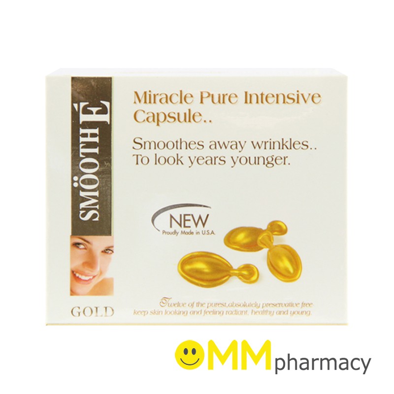 Smooth E Gold Gold Miracle Capsule เซรั่มบำรุงผิว ช่วยชะลอและลดเรือน ...