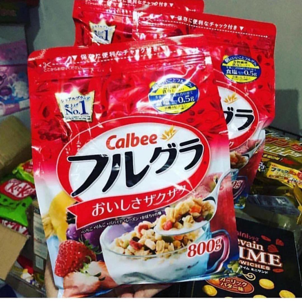 Calbee กราโนล่าห่อแดง อาหารเช้า - sweet.dessert - ThaiPick