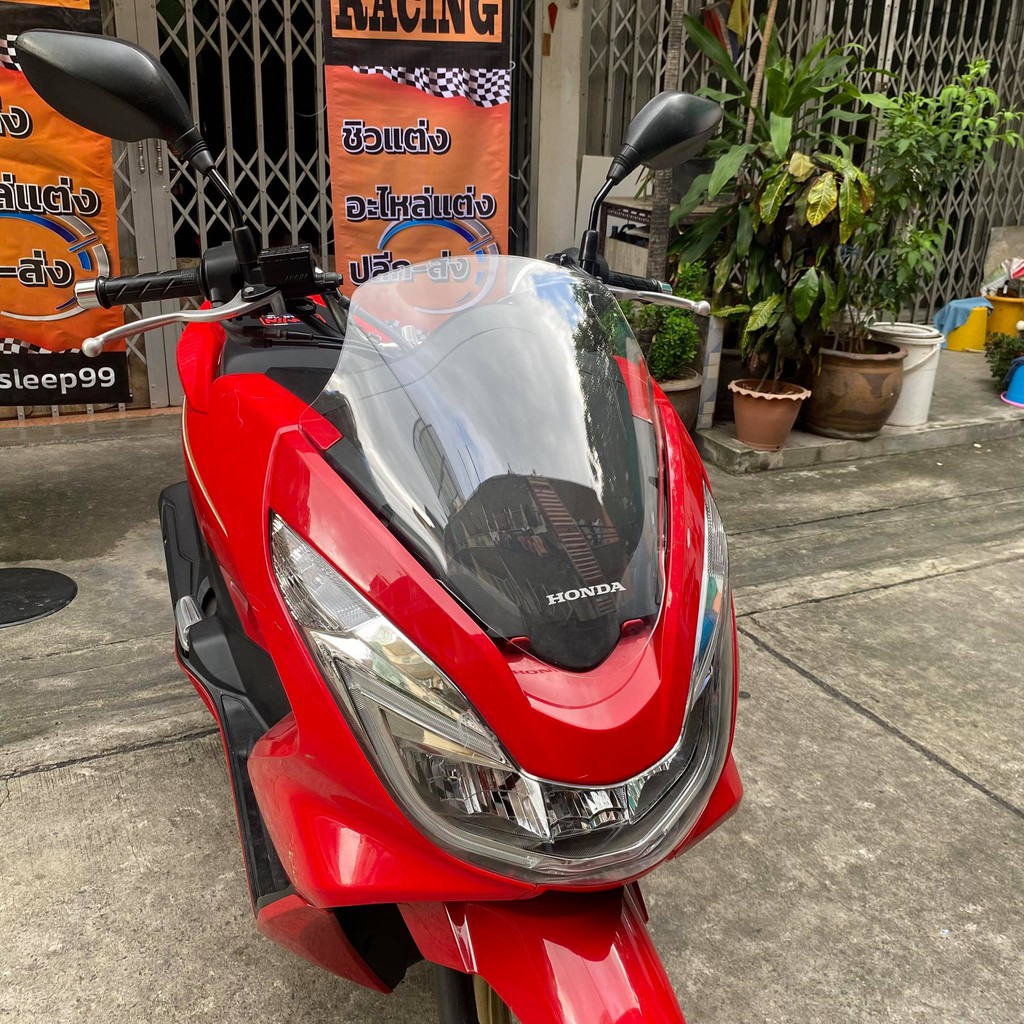 ☊ชิวหน้าPCX (2014-2017)+(แถมฟรีสติ๊กเกอร์ Honda) ชิวใส ชิวแต่ง ของแต่ง ...
