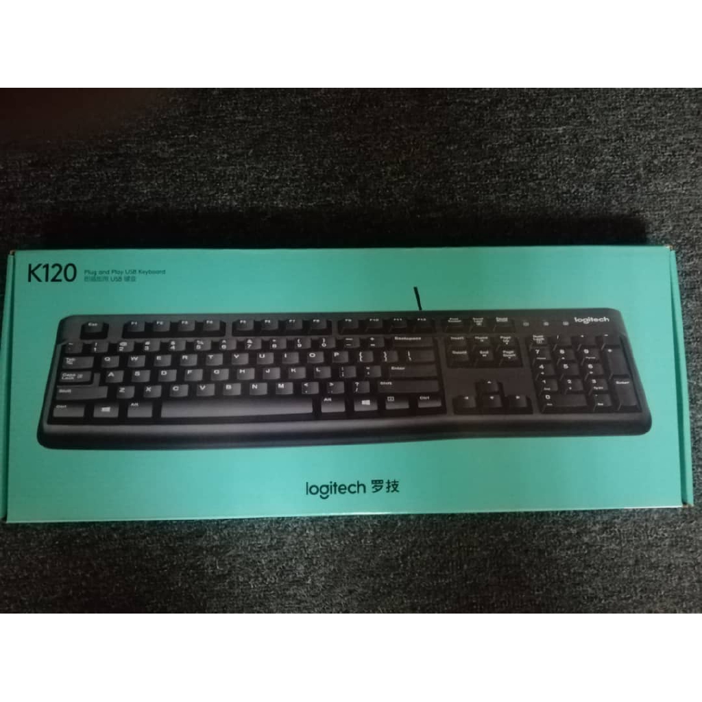 Logitech คีย์บอร์ด K120 USB 920-002478 สีดํา - rao10031.th - ThaiPick