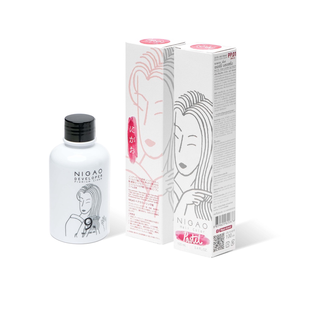 NIGAO Hair Color PP.01 (นิกาโอะ ครีมเปลี่ยนสีผม สีย้อมผม พิ้งค์ เชอร์รี่ บลอสซั่ม) - nigao.brand ...