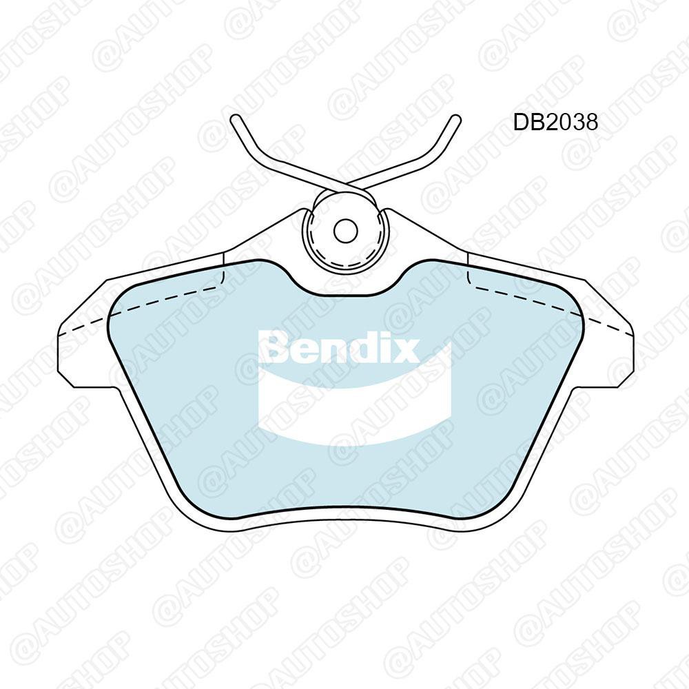 BENDIX ผ้าเบรคหลัง ALFA ROMEO 156 164 166 98-03 DBE1908 เกรด EURO DB2038.EURO - autoshopteam ...