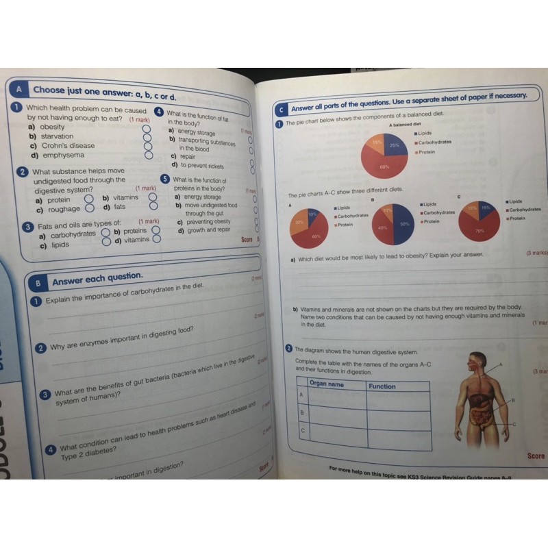 SALE-50% KS3 Science Workbook (Letts KS3 Revision Success) แบบฝึกหัดวิชาวิทยาศาสตร์ มัธยมต้น ...